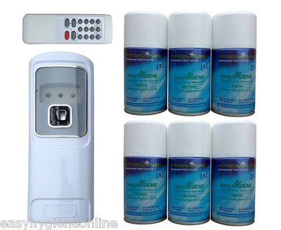 Remote Control Automatic Air Freshener Dispenser 6 Cans Included ...