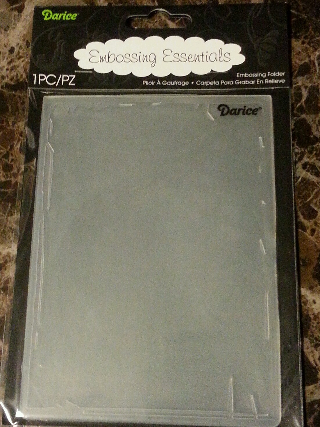 DARICE EMBOSSING FOLDER - 4.25" X 5.75" - TATTERED PAPER - 1218-06 ...