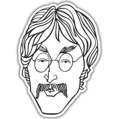The Beatles John Lennon Vinyl Car Sticker Decal 5" x 4" | eBay