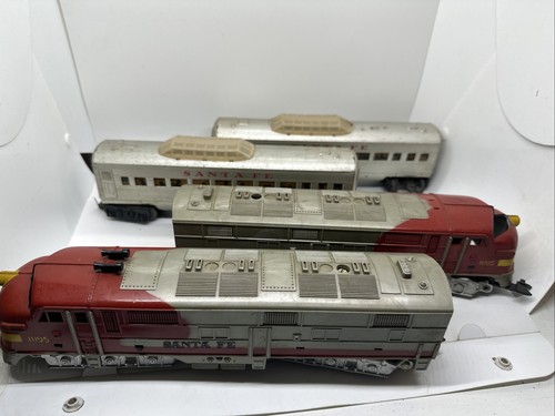 Vintage Marx Santa Fe Passenger Train Set 1095 Diesel 44100 O Gauge | eBay