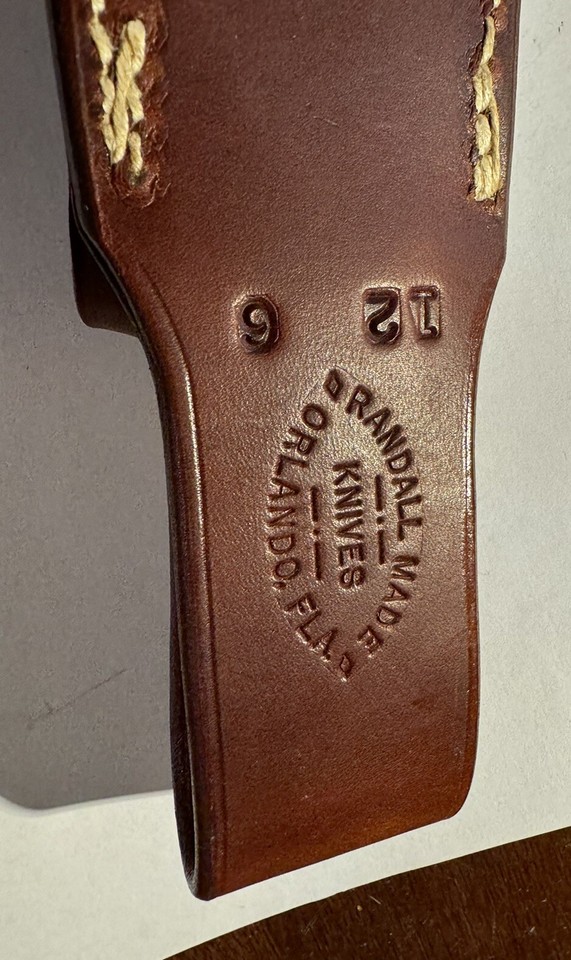 VERY NICE UNUSED RANDALL Hunter KNIFE w ORIGINAL SHEATH Monogram | eBay