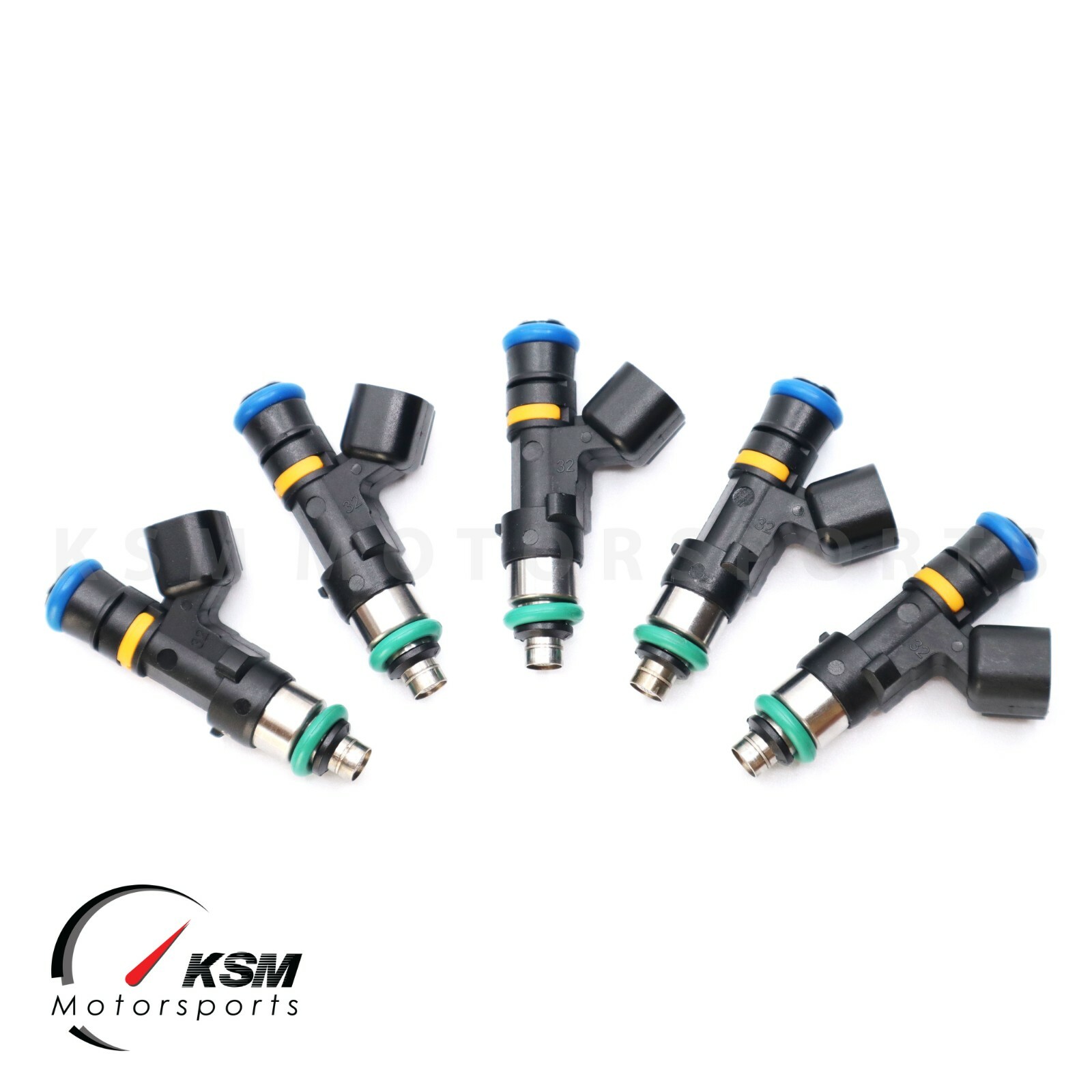 5 x 750cc fuel injectors for FORD FOCUS MK2 2.5T RS ST Fit BOSCH EV14 ...