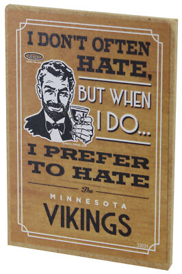 I Don't Often Hate (Anti-Vikings) Refrigerator Magnet | eBay