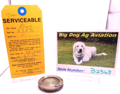 HILLER, 23571, PLUG, YELLOW TAG - SERVICEABLE, (B2363) | eBay