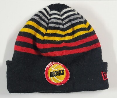 Houston Rockets HWC New Era NBA Basketball Team Logo Blackout Stripe ...