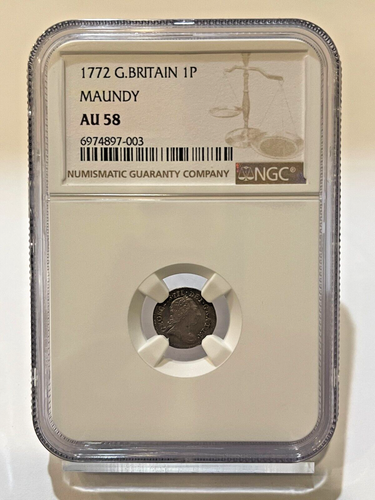 1772 GREAT BRITAIN 1P MAUNDY - AU-58 - NGC | eBay