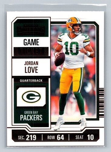2023 Panini Contenders - Game Ticket #39 Jordan Love Bronze Foil | eBay