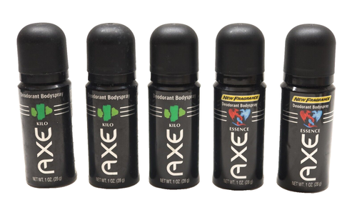 Axe 6 Pack Kilo & Essence Men Deodorant Body Spray Fresh 1oz Protection ...