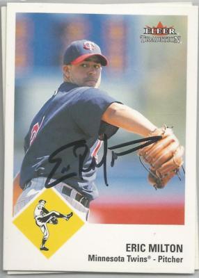 Minnesota Twins ERIC MILTON autographed 2003 Fleer Traditon | eBay