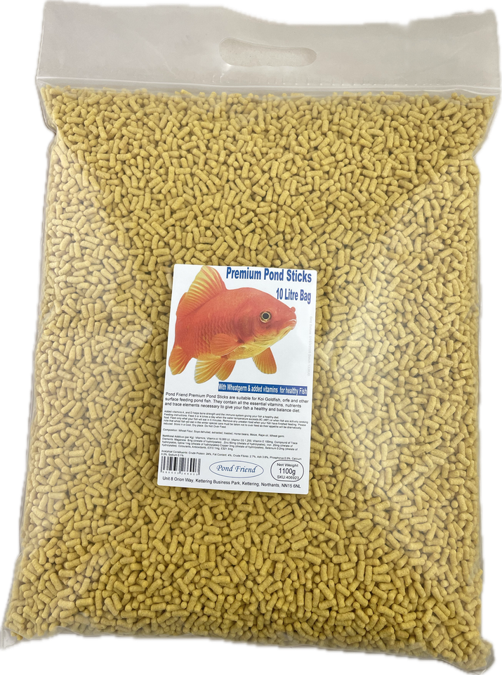 Pond Friend Premium Food Sticks Floating Goldfish Koi Feed 1L 4L 7L 10L ...