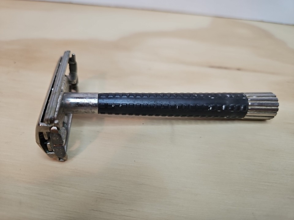 SAFETY RAZOR Vintage Schick Razor Krona Double Edge Safety Razor Black ...