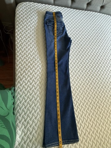 TRUE RELIGION Becca Crystal Wing Womens Bootcut Flap Jeans sz 27 Indigo ...