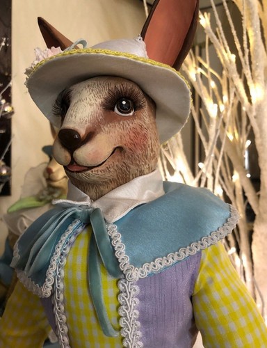 Katherines Collection Jeweled Victorian Girl Easter Bunny 35” NEW | eBay