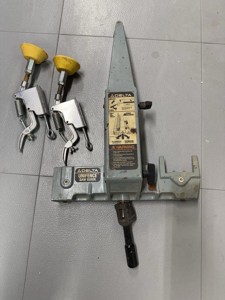 Delta Unifence Table Saw Rip Fence Unisaw W/Two Kickback Rollers 422-27 ...