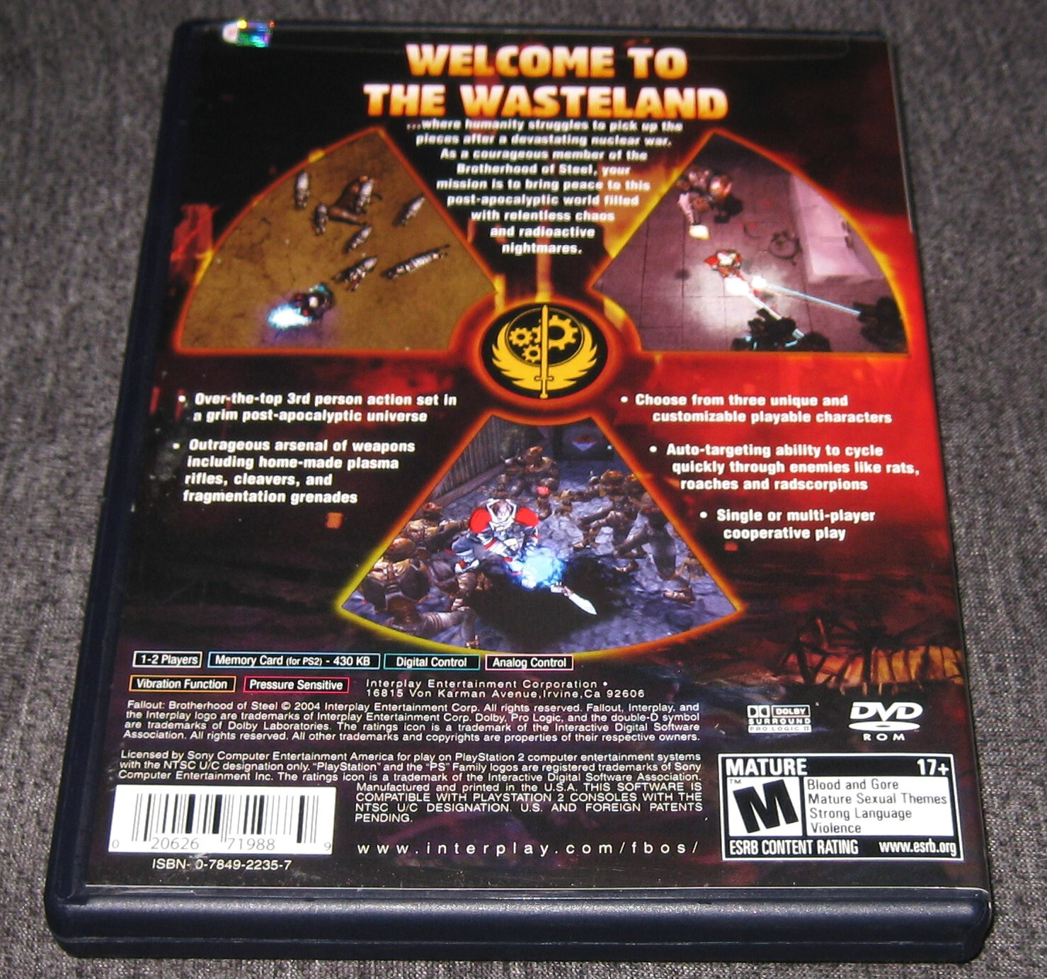 Fallout: Brotherhood of Steel (Sony PlayStation 2, PS2, 2004) Complete ...