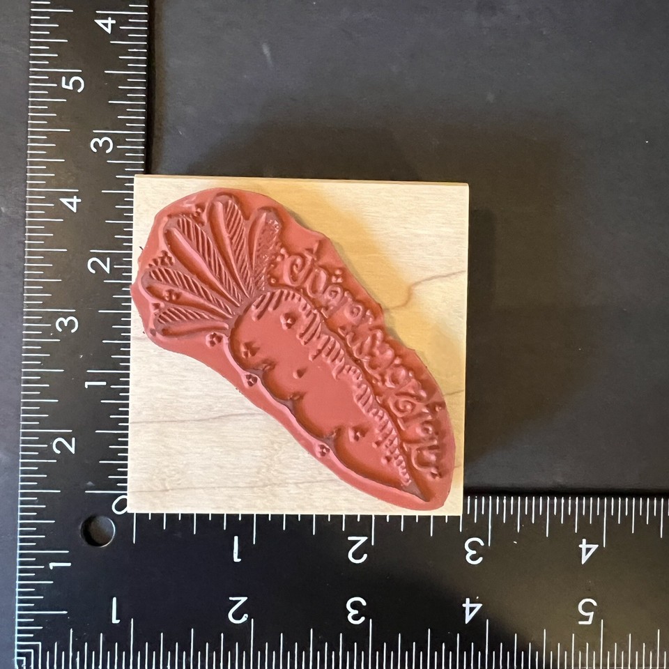 Rubber Stamp Whipper Snapper Designs Crisp Carrot Easter Bunny Garden ...