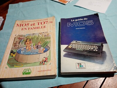 Rare lot 2 Livres Le Guide du MO5 Thomson/TO7 en famille-manuels Book ...