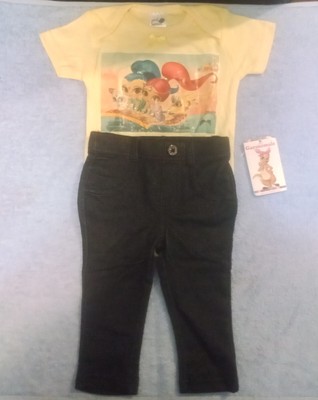 Shimmer & Shine (6-9M) Baby Girl Bodysuit Pants Set | eBay