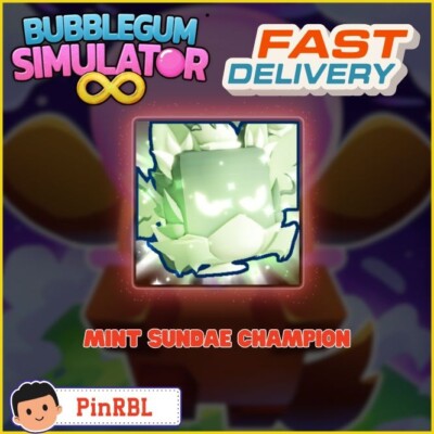 Mint Sundae Champion | Bubble Gum Simulator INFINITY | BGSI | Fast ...