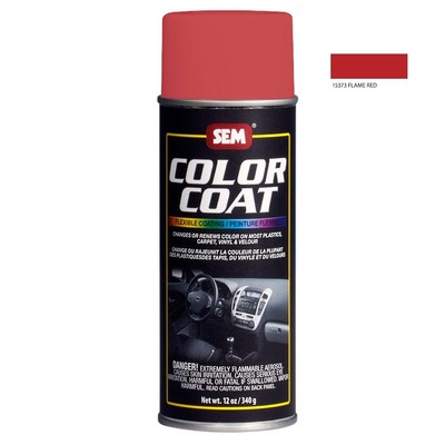 SEM Color Coat System 15373 Flame Red Aerosol Vinyl Spray Paint 12OZ ...