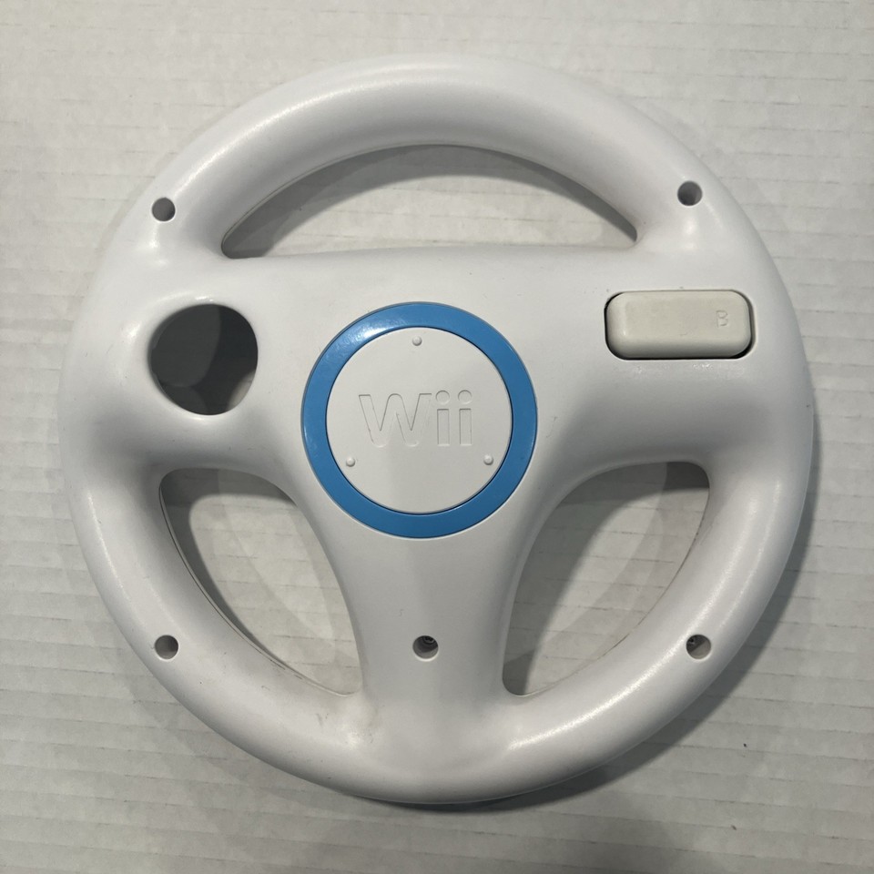 Official Nintendo Wii Wheel - White Good | eBay