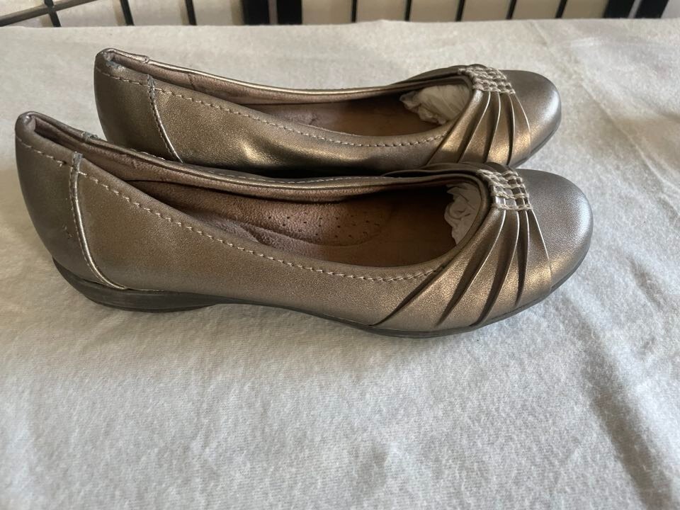 EUC Natural Soul by Naturalizer Metallic Flat Size 6.5 | eBay