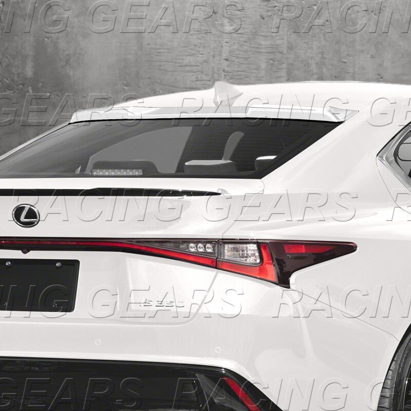 W-POWER PEARL WHITE REAR ROOF VISOR WINDOW SPOILER FOR 21-25 LEXUS ...