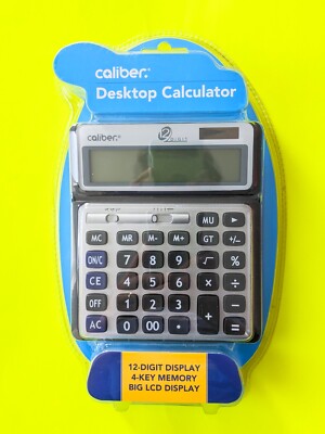 Caliber Destop Calculator 12-Digit Display 4-Key Memory | eBay