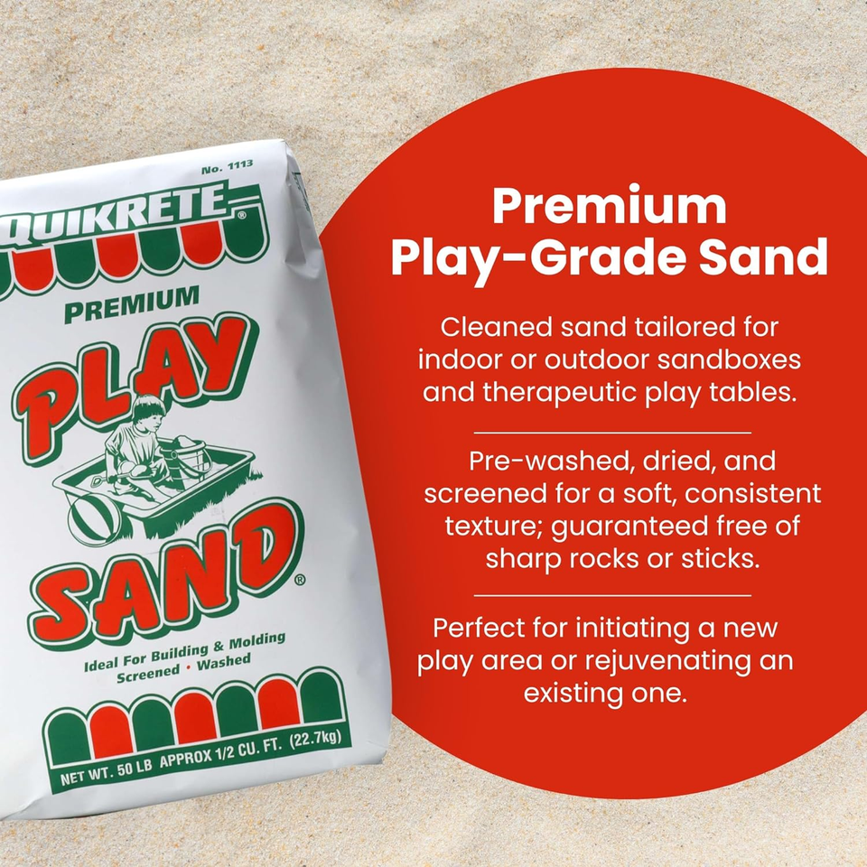Sandbox Play Sand – Outdoor Kids Filtered Playsand for Sand Box ...