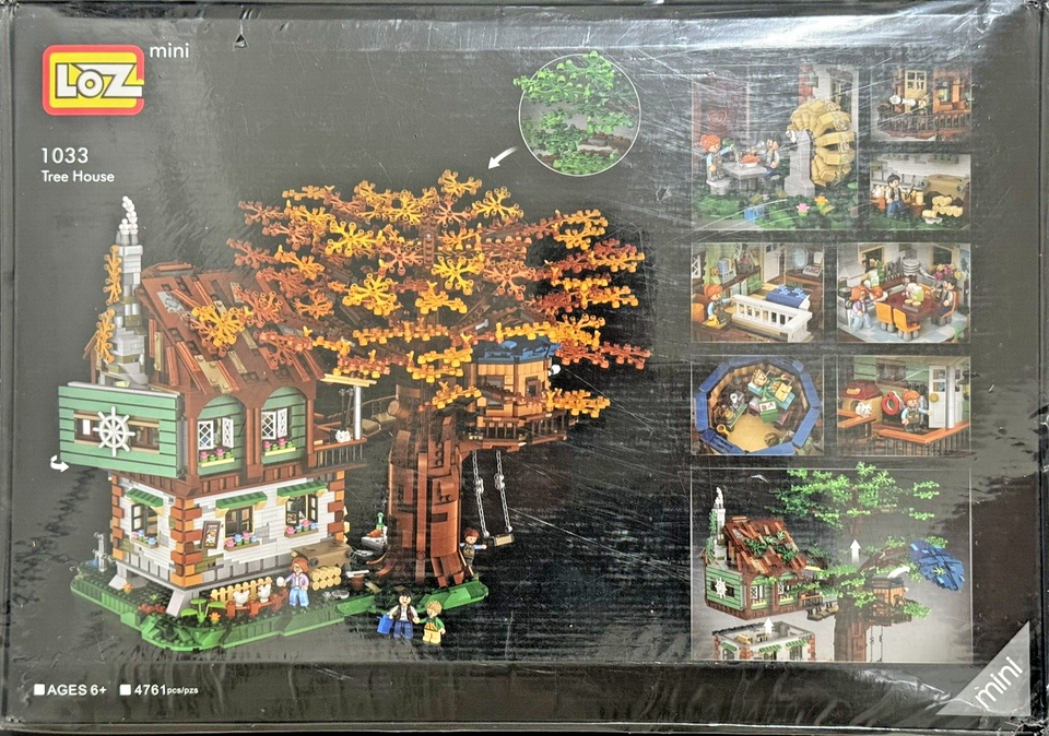 Mini Blocks 1033 Tree House Building Kit 4761Pcs Ideas Forest Loz 1033 ...