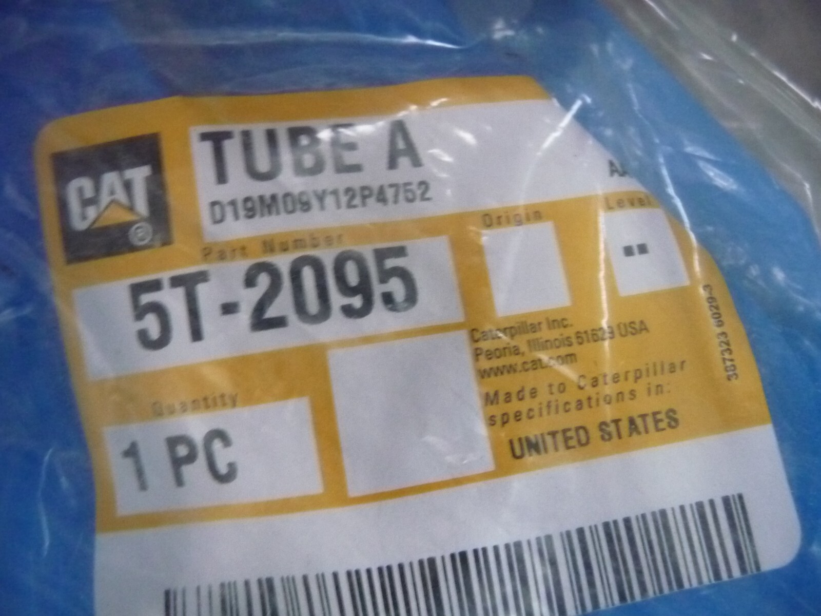 GENUINE CATERPILLAR TUBE ASSEMBLY 5T-2095 | eBay
