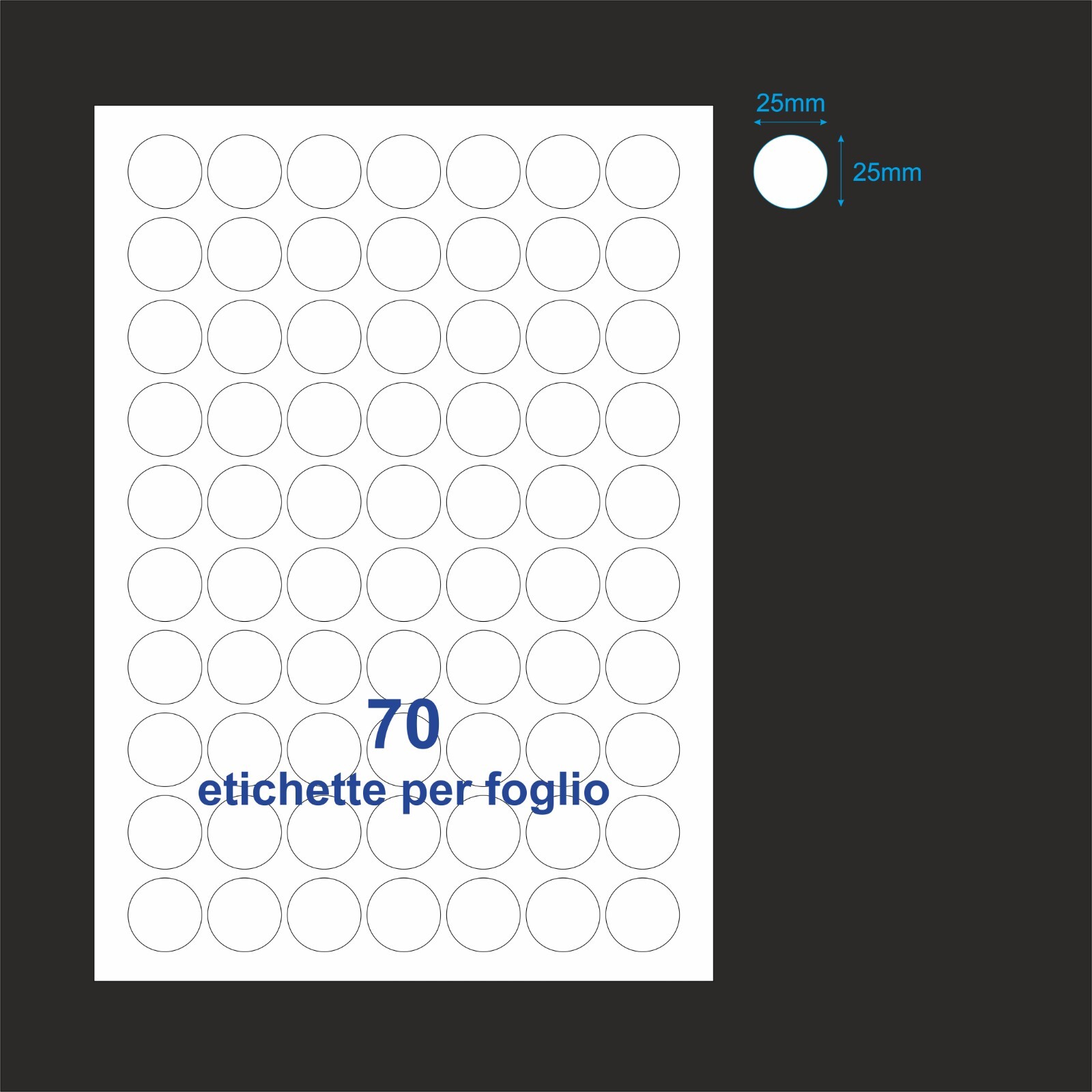 Etichette autoadesive formato A4 scatola 100 fogli vari formati ...