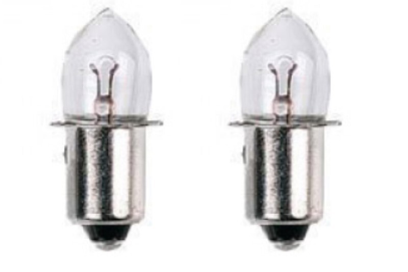 Pack of 2 Torch Bulbs 2.5v 3.5v 4.8v 6v Lens End Various Fittings Light ...