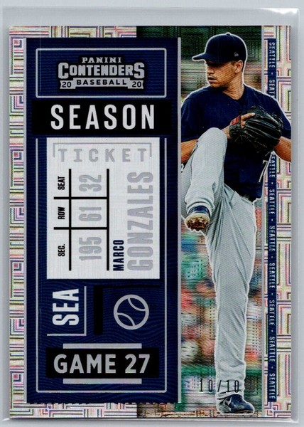 2020 Panini Contenders - Building Blocks Ticket #74 Marco Gonzales /10 ...