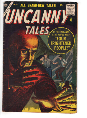 UNCANNY TALES #49 (1956) - GRADE 6.0 - ATLUS SILVER AGE HORROR SUSPENSE ...