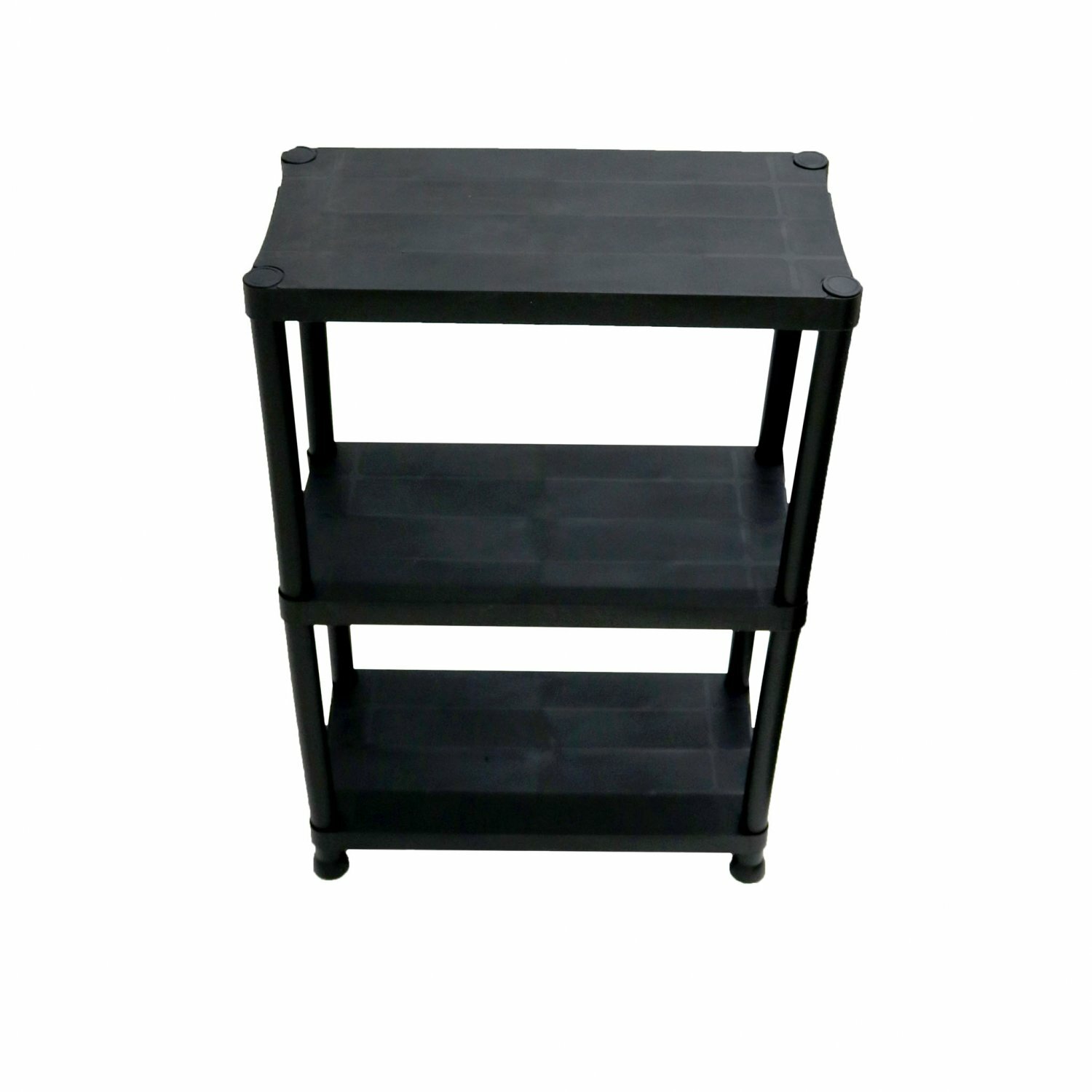 NEW! 3 Tier Black Plastic Heavy Duty Shelving Racking Storage Unit ...