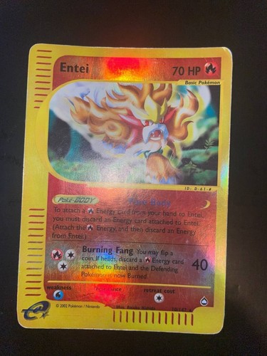 2003 Pokemon Aquapolis #10/147 Entei Reverse Holo ENG | eBay