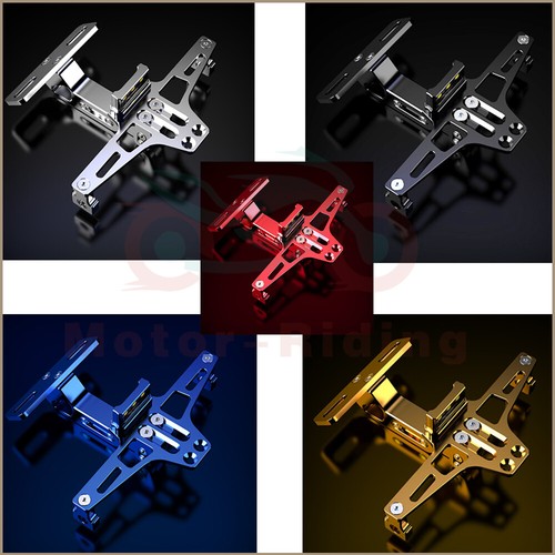 Motorcycle Bracket License Plate LED Holder Light CNC For Fender ...