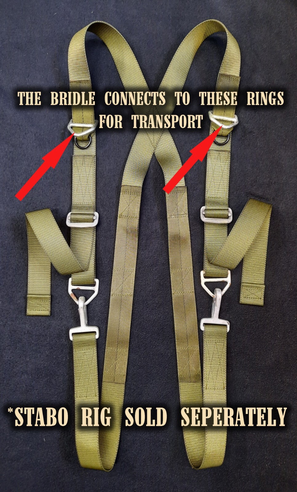 VIETNAM STABO BRIDLE RIG HARNESS SPECIAL FORCES SOG NAVY SEAL LRRP ...