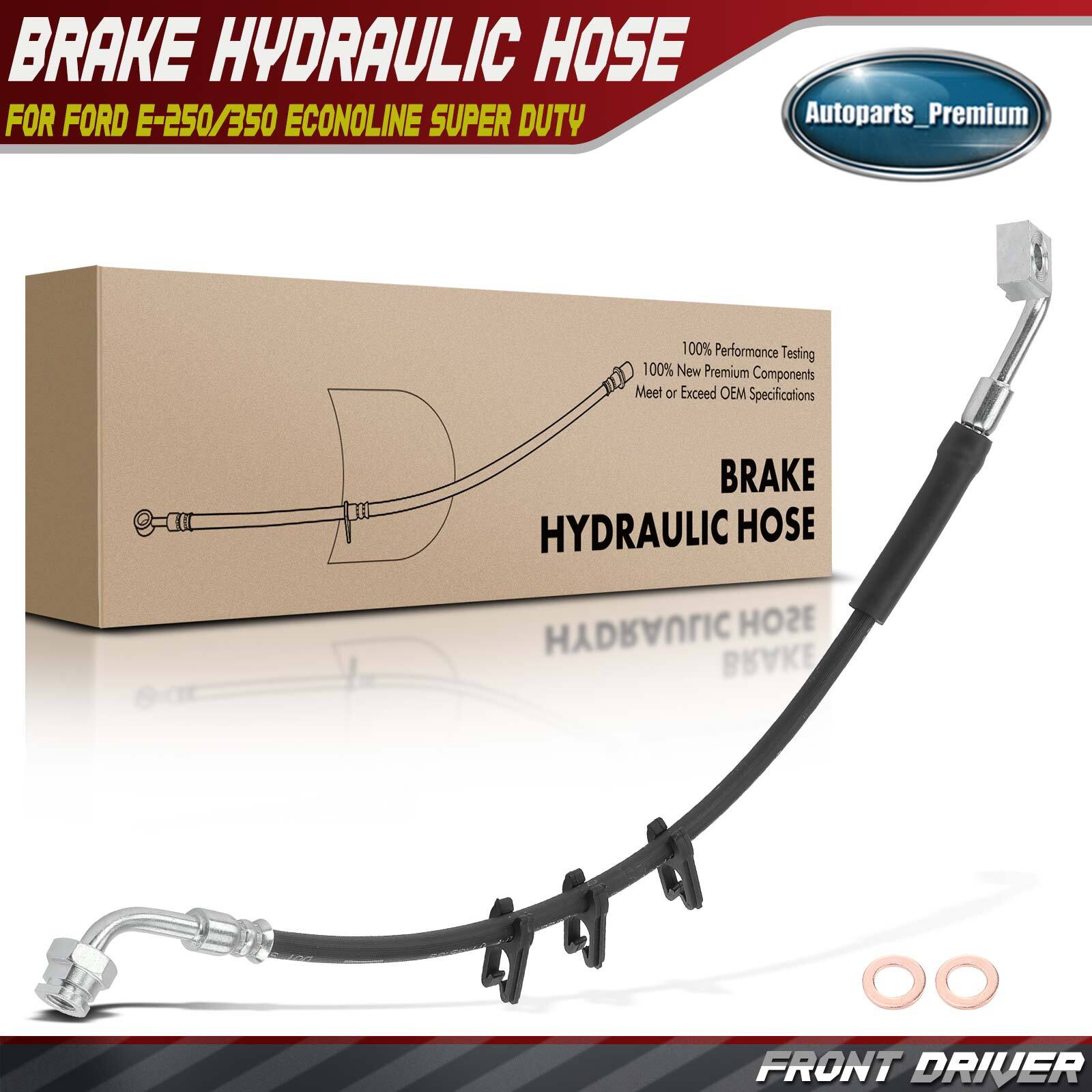 Front Left Brake Hydraulic Hose for Ford E-250 E-350 E-450 Econoline ...