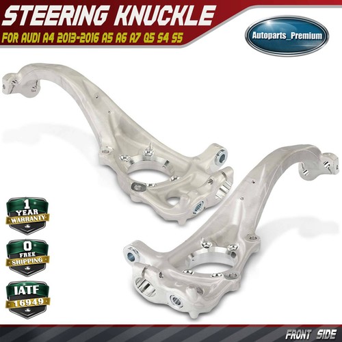 2x Front Left & Right Steering Knuckle for Audi A4 2013-2016 A5 A6 A7 ...
