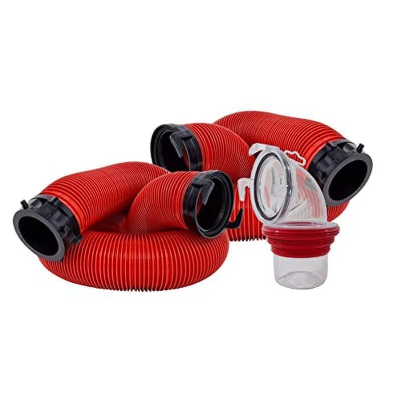 20-Foot RV Sewer Hose Kit for RV Camper Includes 2 Attachable 10-Foot ...