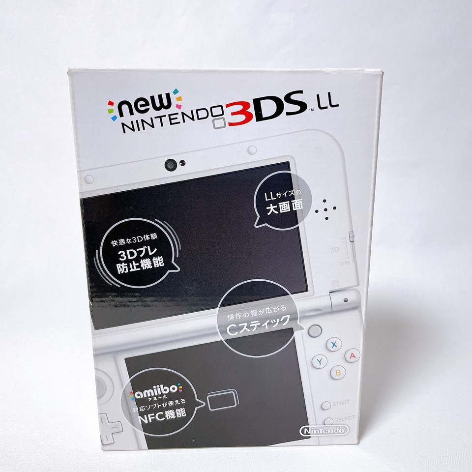 【Mint w/Box】New Nintendo 3DS XL LL Pearl White Console NTSC-J Japan ...