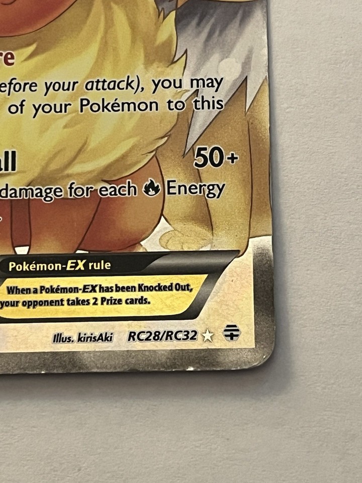 Flareon EX Full Art RC28/RC32 Generations: Radiant Collection Pokemon ...