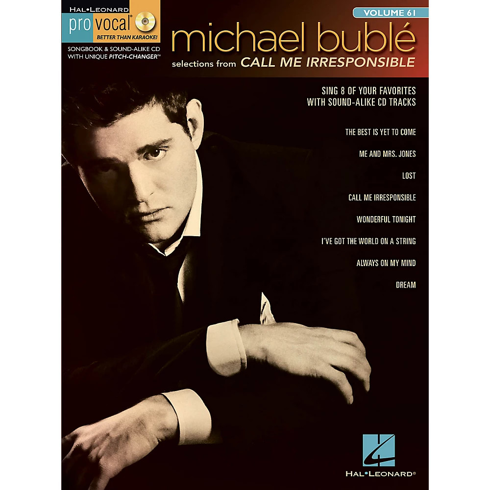 Hal Leonard Michael Bubl? Call Me Irresponsible Pro Vocal Mens Volume ...