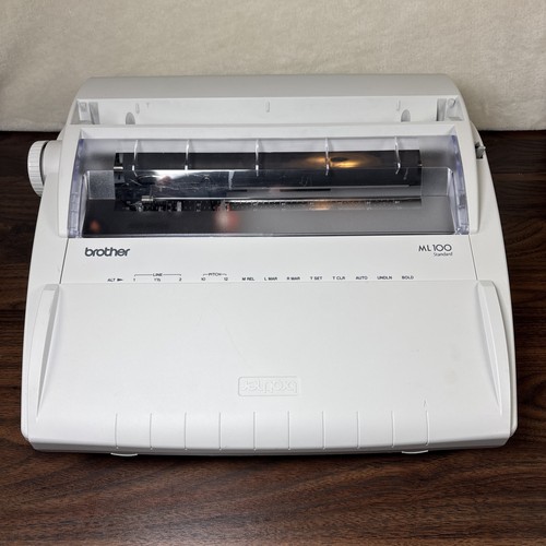 Brother ML-100 Daisy Wheel Electronic Typewriter ML100 Tested & Works ...