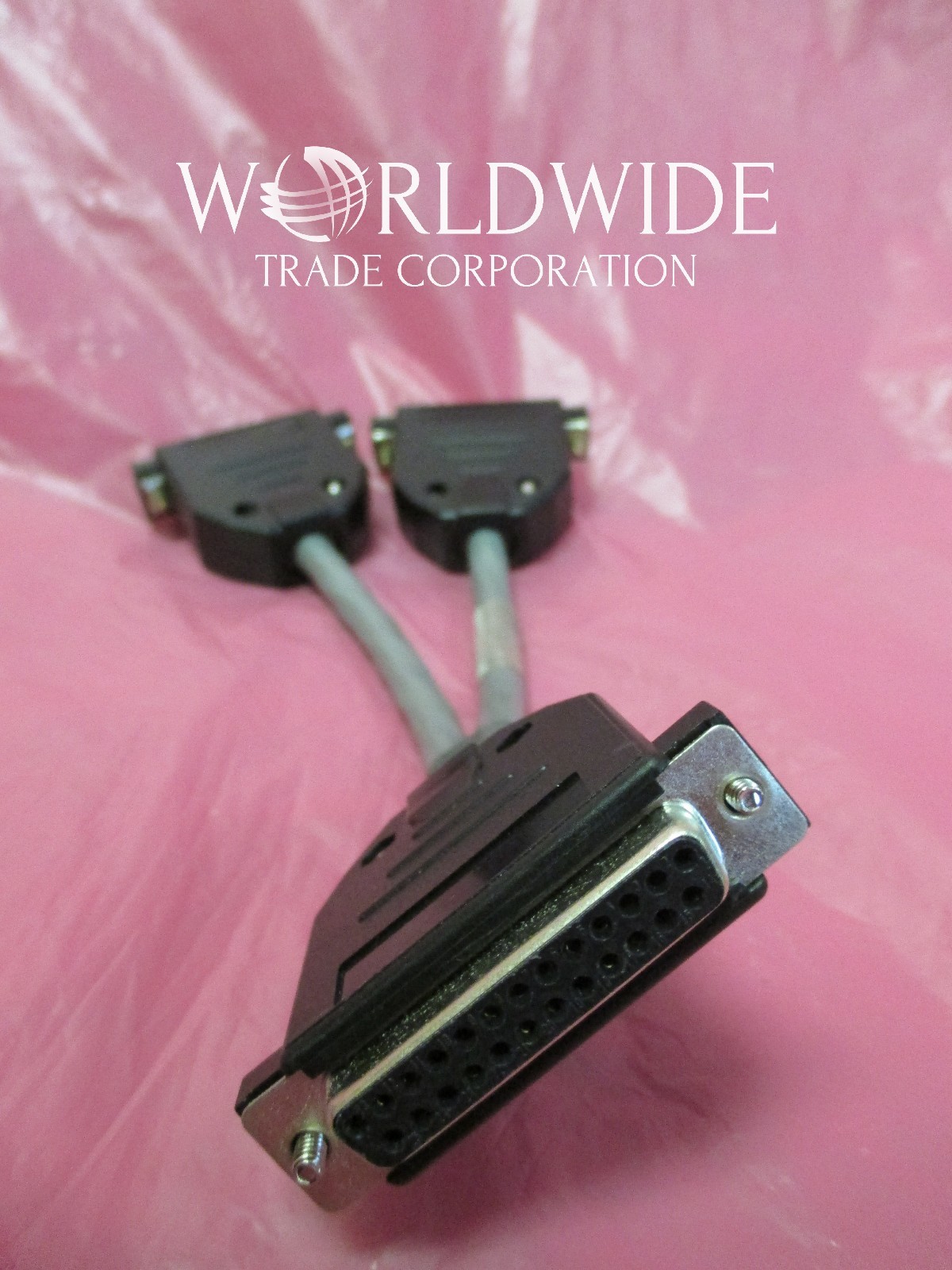 IBM 31F4126 3107 Serial Port Converter Y-Cable DB25 to Dual DB25 6-inch ...