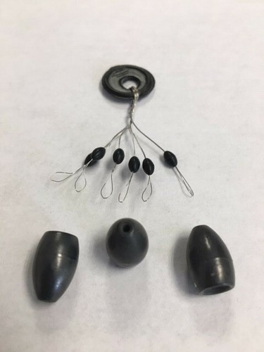 Tungsten Flipping Bullet/Worm/Weights with Bobber Stopper 3/8 oz (3 ...