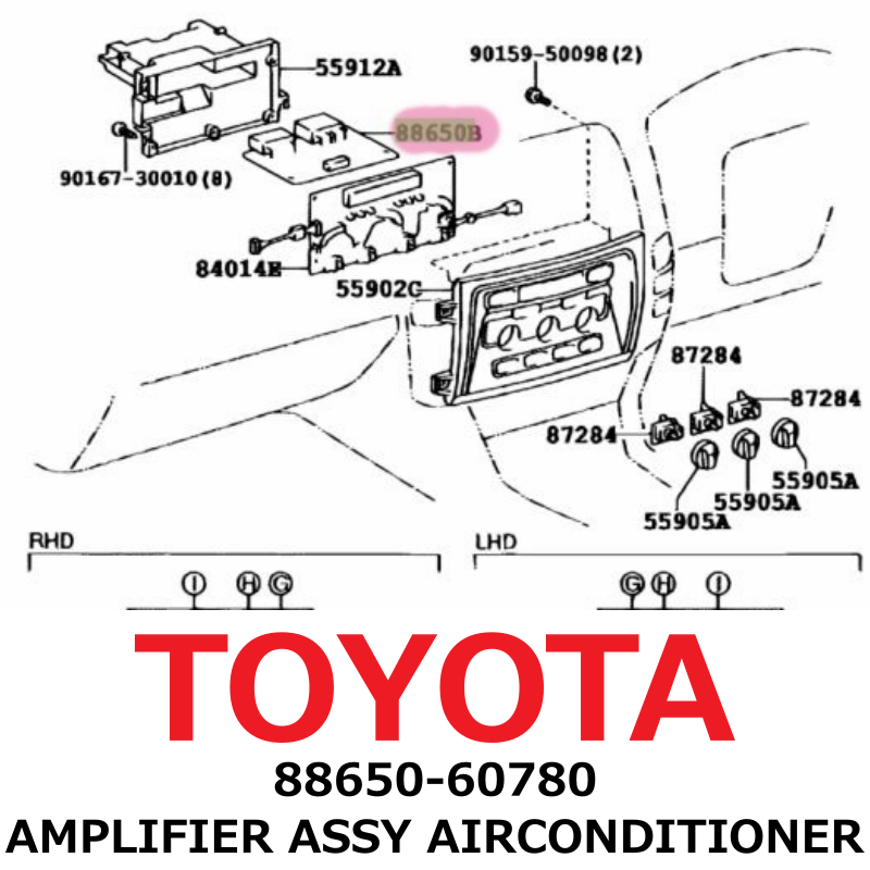 【NEW】Toyota Genuine Land Cruiser AMPLIFIER ASSY AIRCONDITIONER 88650 ...