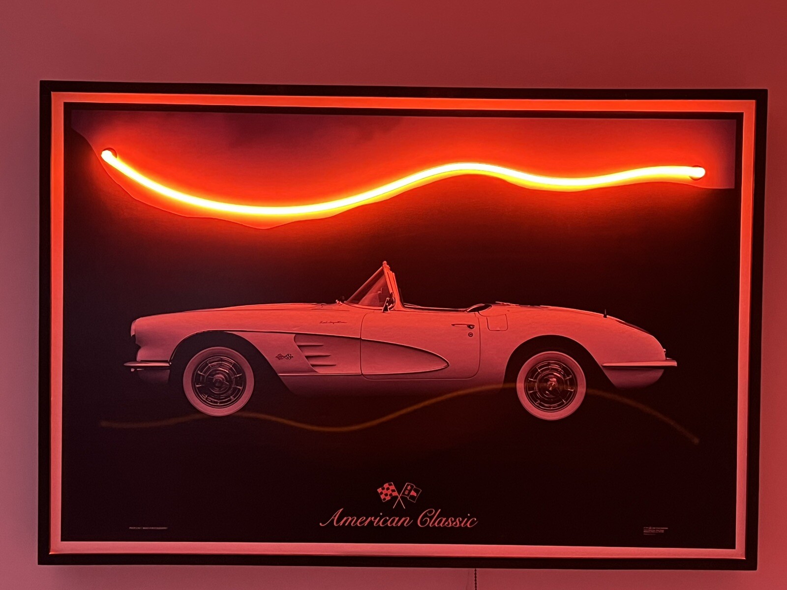 Corvette C1 Vintage Neon Wall Art Man Cave One Of A Kind | eBay